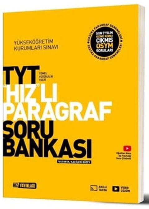 Hız Yayınları TYT Hızlı Paragraf Soru Bankası | kitapanka.com'da